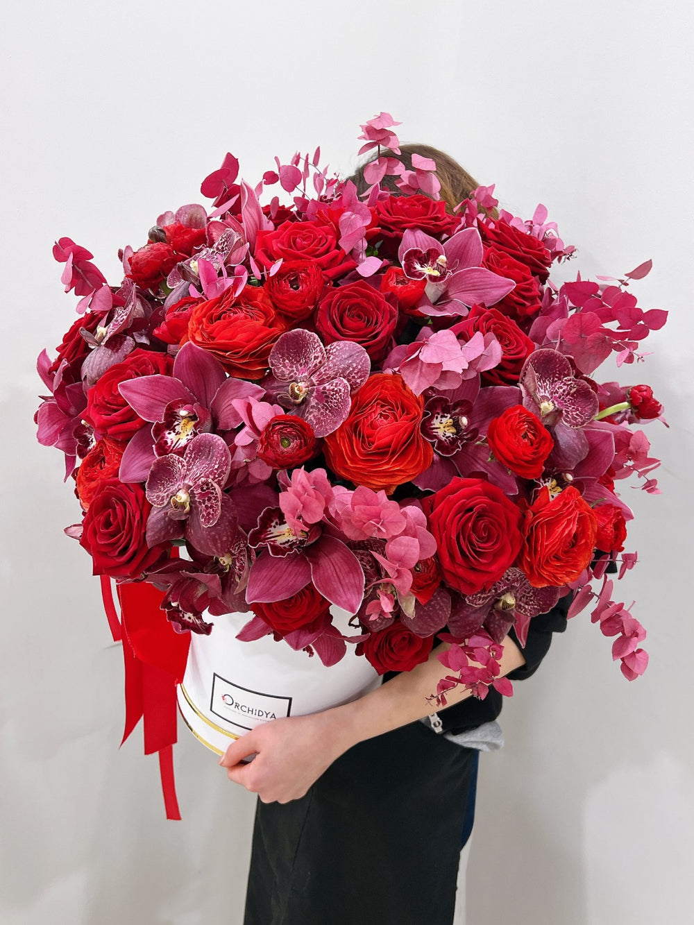 Red Rose Flower Box | Luxury Valentine's Red Flowers | London Delivery