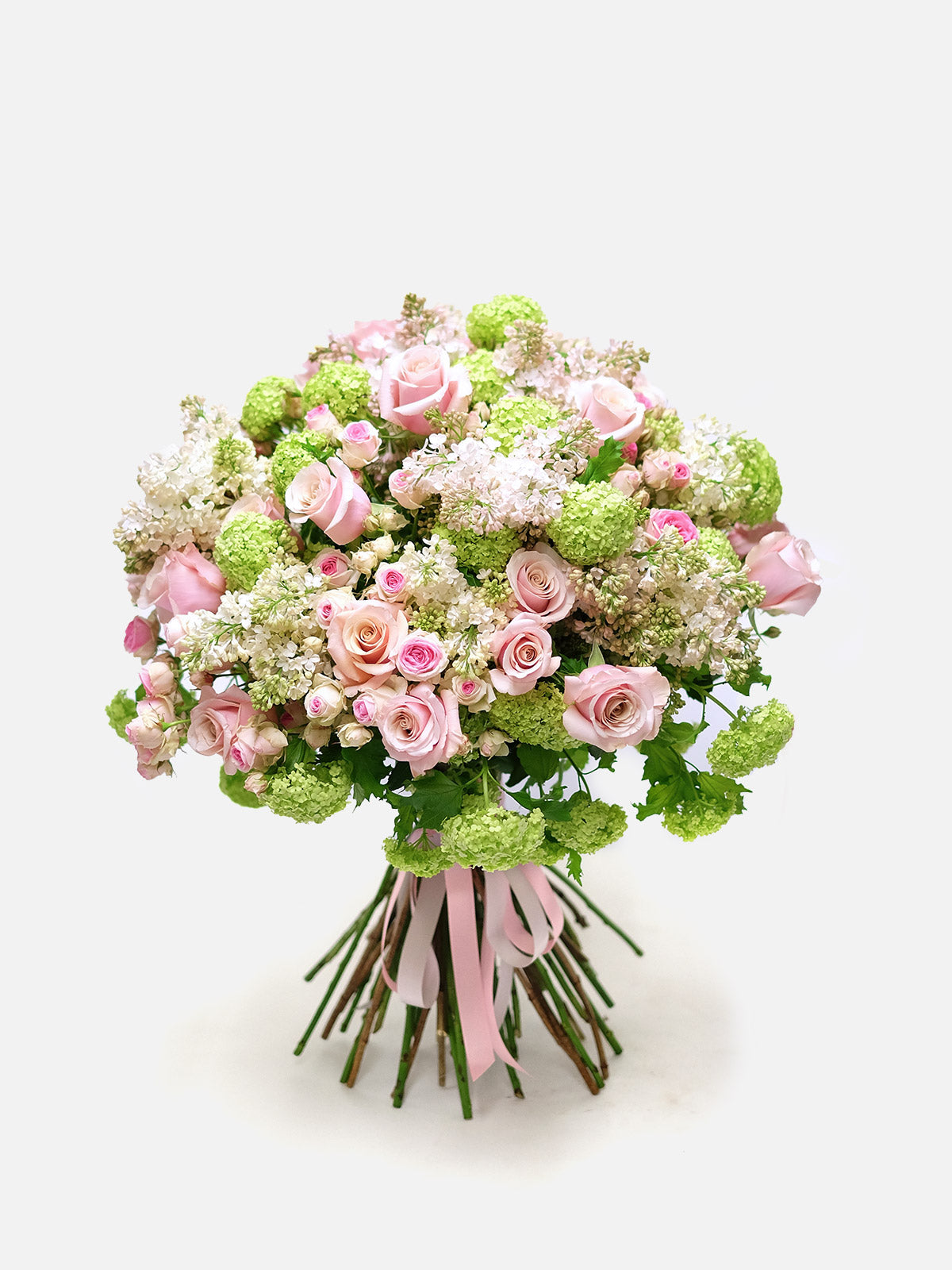 Pink & Green Flowers | Flower London | Same Day Flower Delivery London