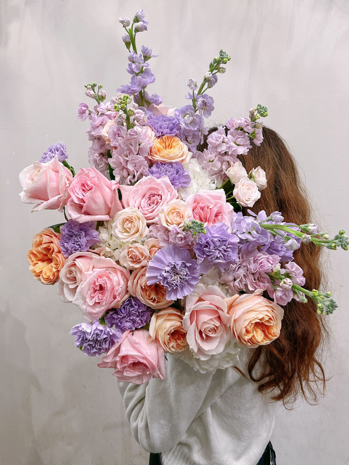 Pastel Pink & Purple Bouquet | Spring Flowers | Same-Day London Delivery