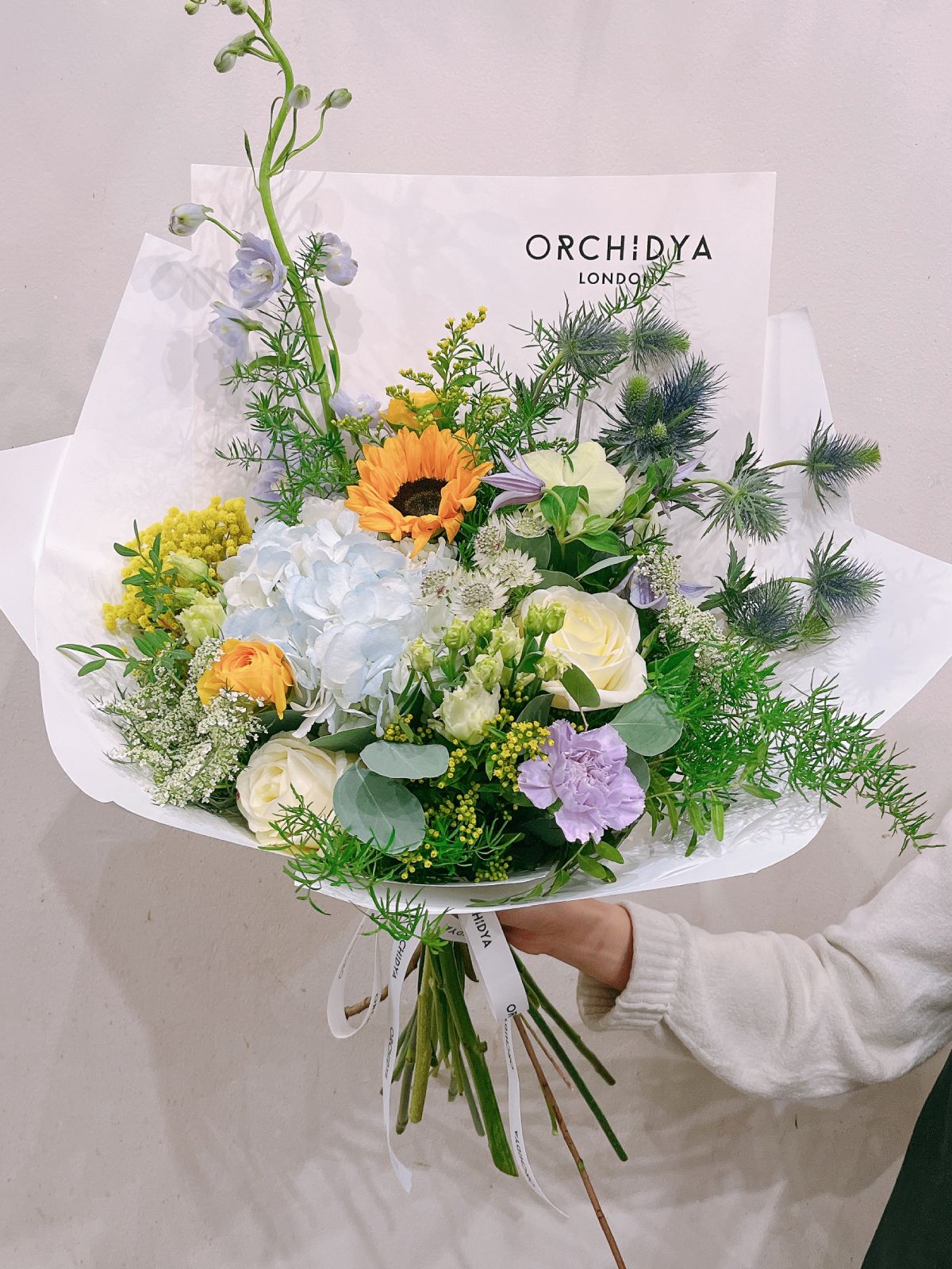 Yellow & Green Bouquet | Spring Flowers | Same-Day London Delivery